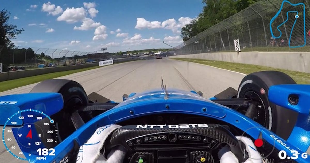 IndyCar Visor Cam: Kanaan at Road America | RACER