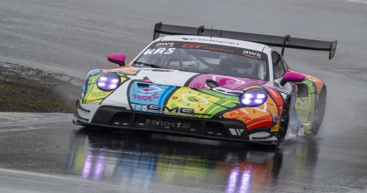 GT America: Washington and Hewitt prevail in rainy Race 2 | RACER