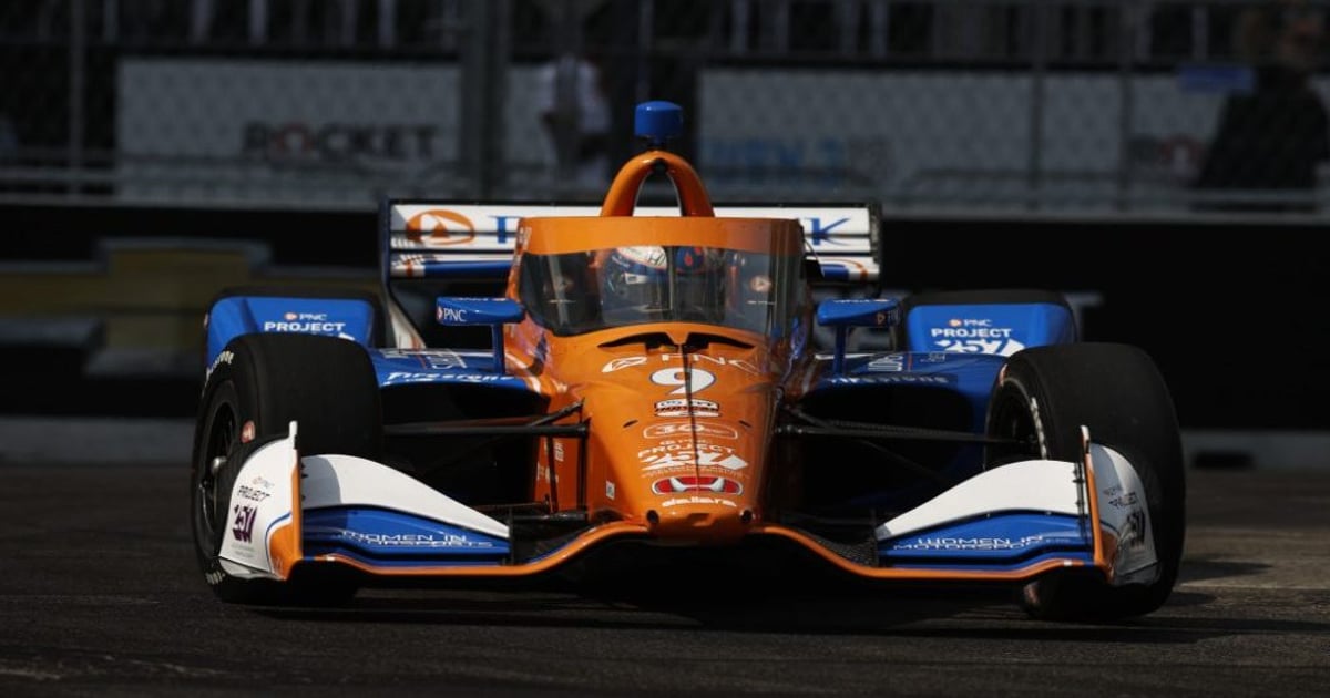 Dixon leads Power in stop-start second practice at Detroit | RACER