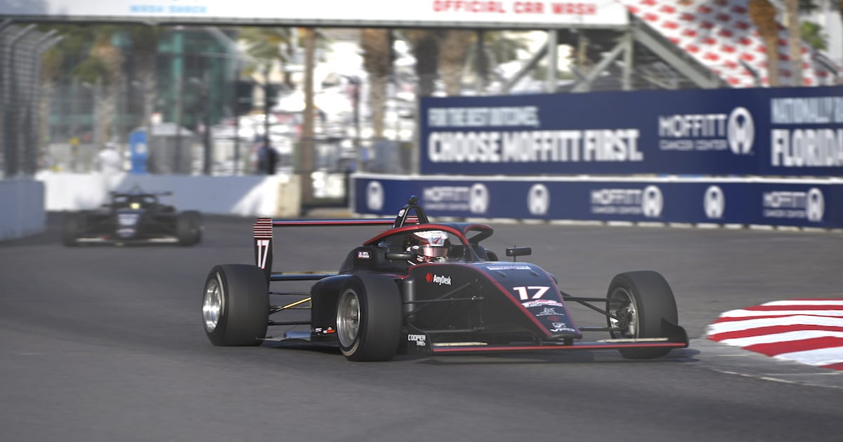 Johnson takes first USF2000 win in hometown race | RACER
