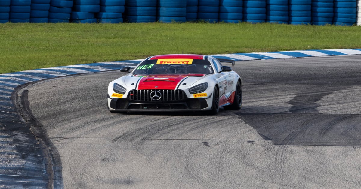 Webb, Steves victorious in all-green GT4 America Sebring race 2 | RACER