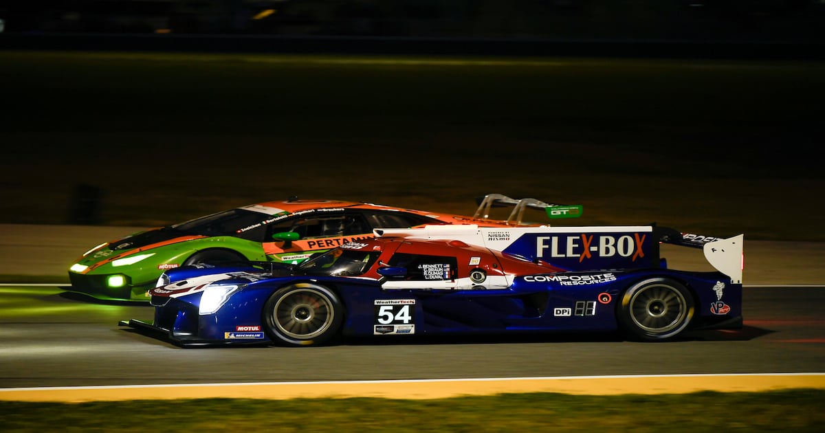 CORE Nissan leads Rolex night practice | RACER