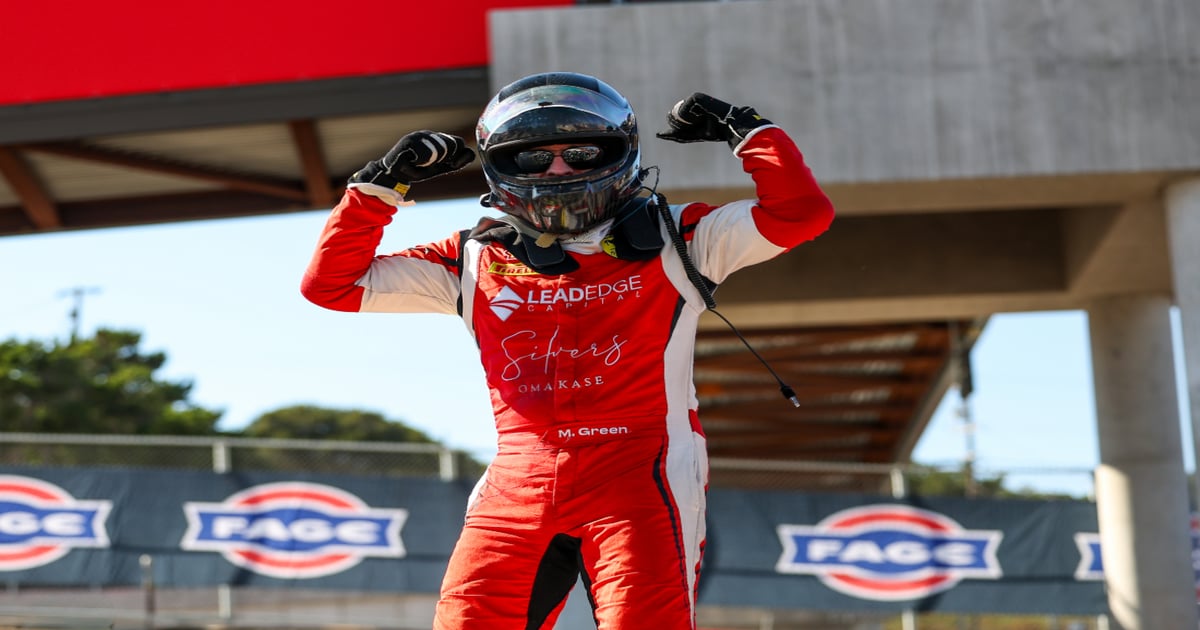 Race 1 winners celebrate at Laguna Seca | RACER