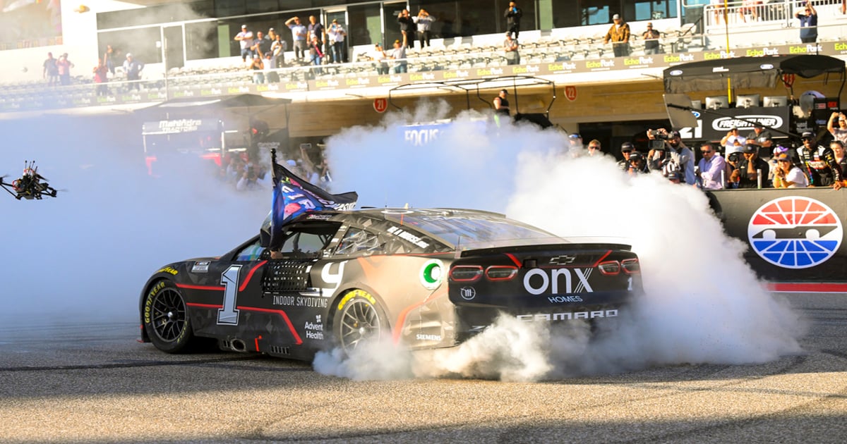 Chastain muscles to first Cup Series victory in wild last lap at COTA ...