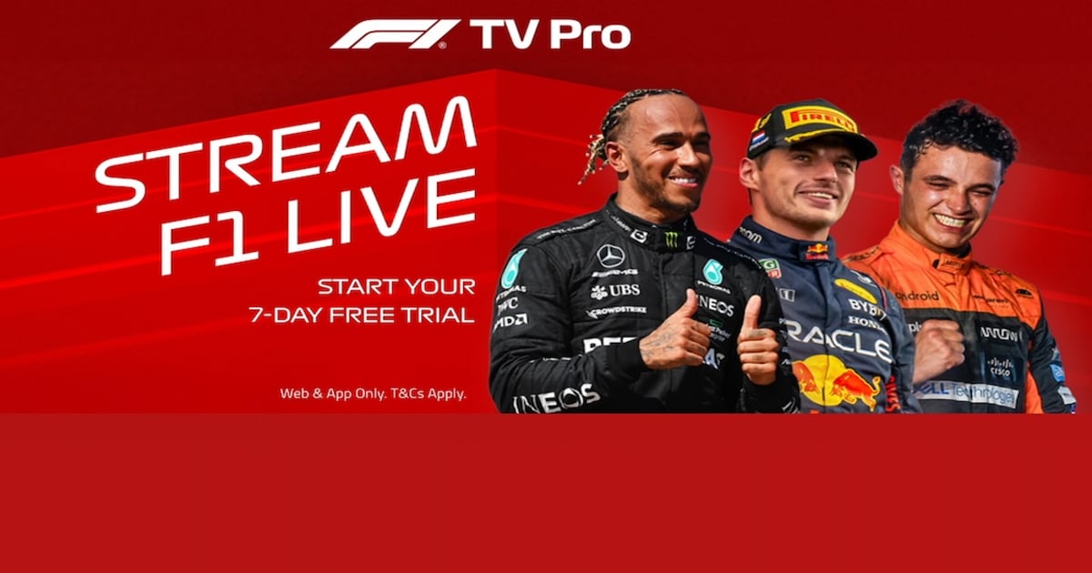 Take your F1 viewing to a new level with an F1 TV Pro 7-day FREE trial ...