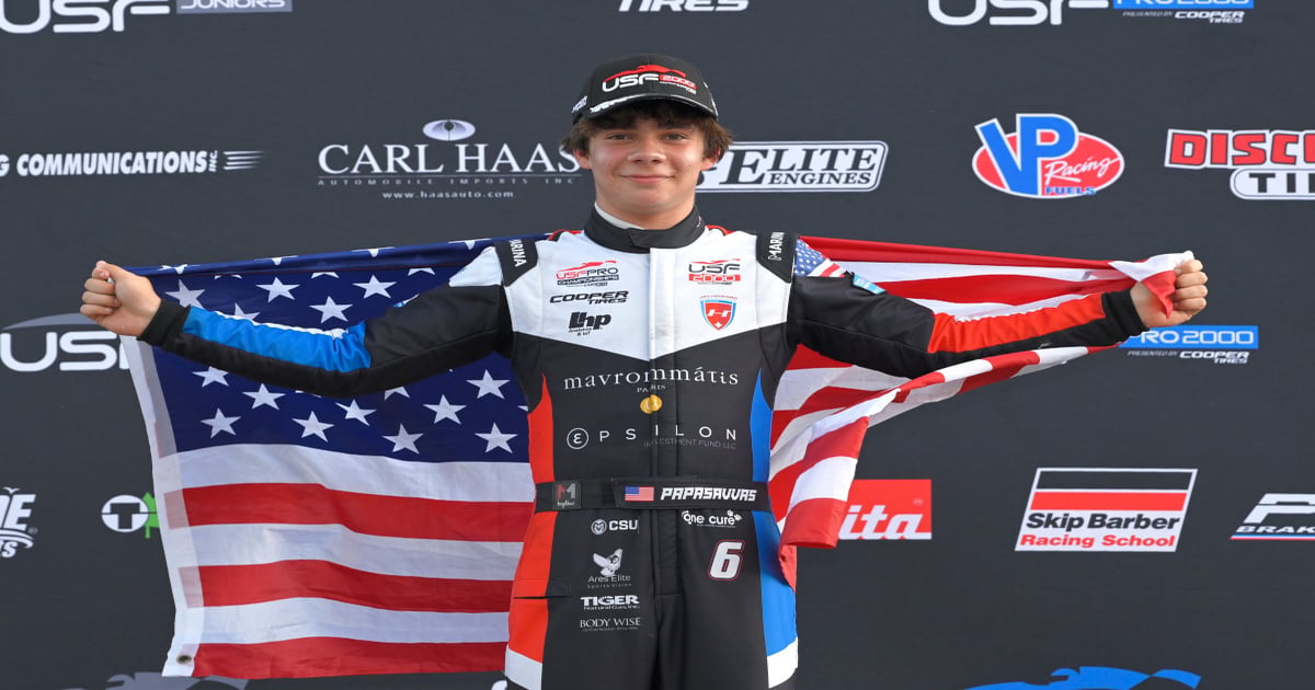 Papasavvas grabs first USF2000 win by narrowest of margins at Mid-Ohio ...